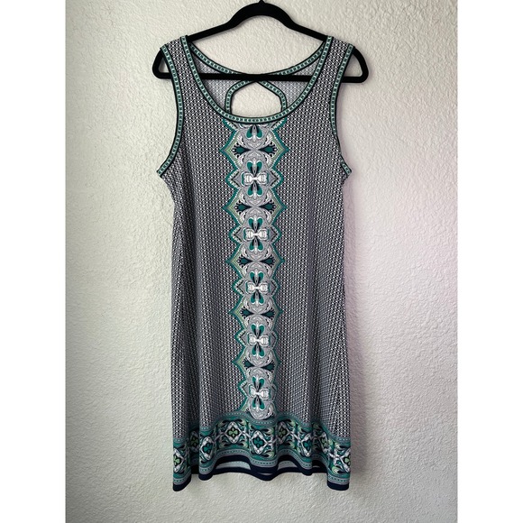 Max Studio | Dresses | Max Studio Sleeveless Dress Geometric Print ...